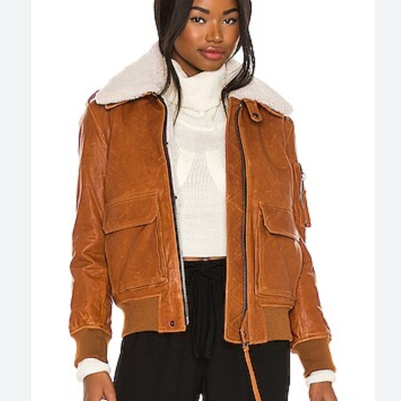 SAM. | Jackets & Coats | Sam Aviator Shearling Bomber | Poshmark